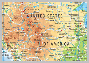 North America Physical Map– I Love Maps