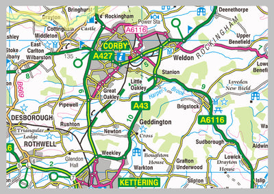 Northamptonshire County Map– I Love Maps