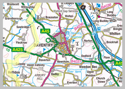 Northamptonshire County Map– I Love Maps
