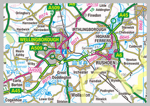 Northamptonshire County Map– I Love Maps