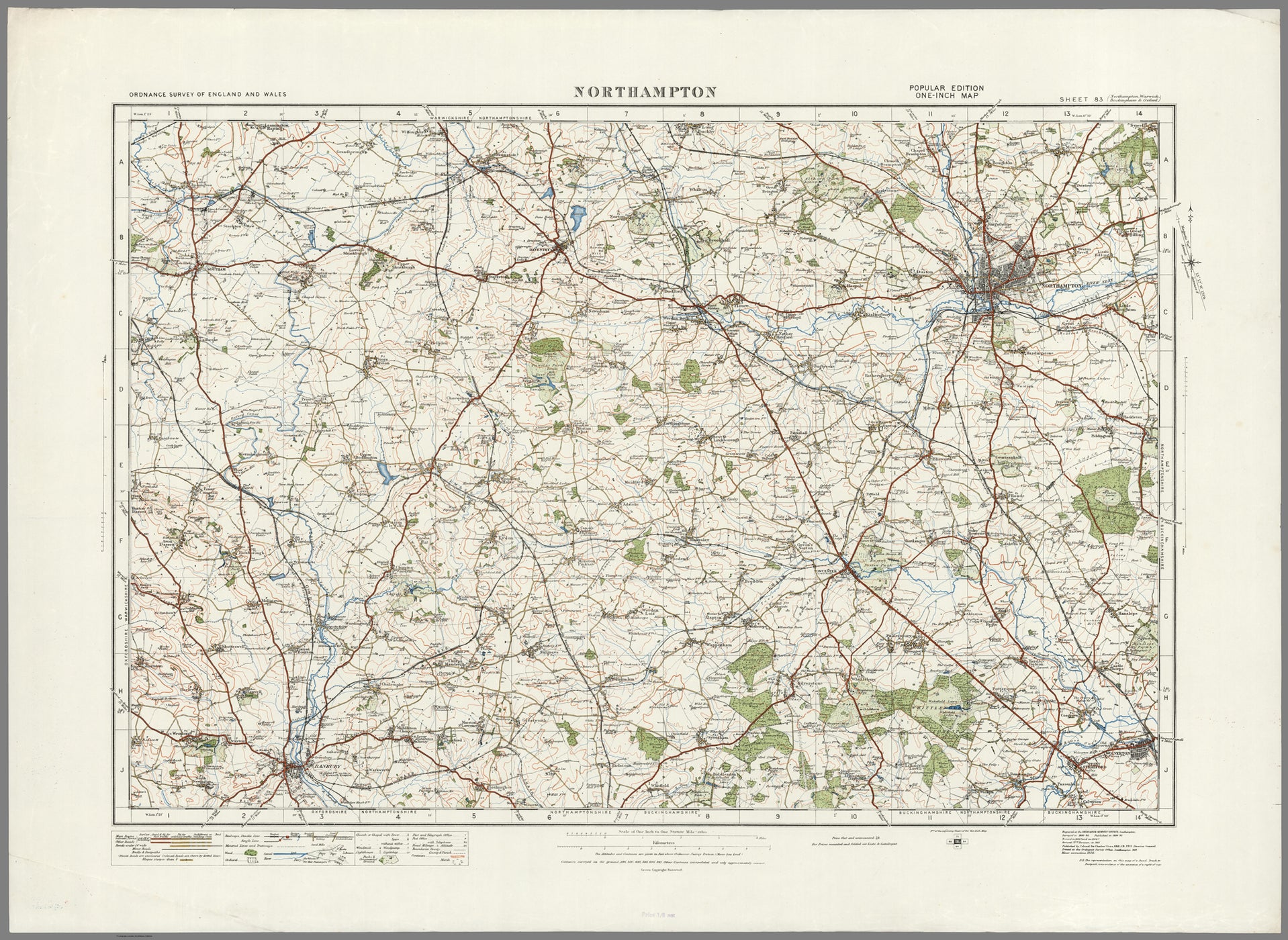 1920 Collection - Northhampton Ordnance Survey Map– I Love Maps