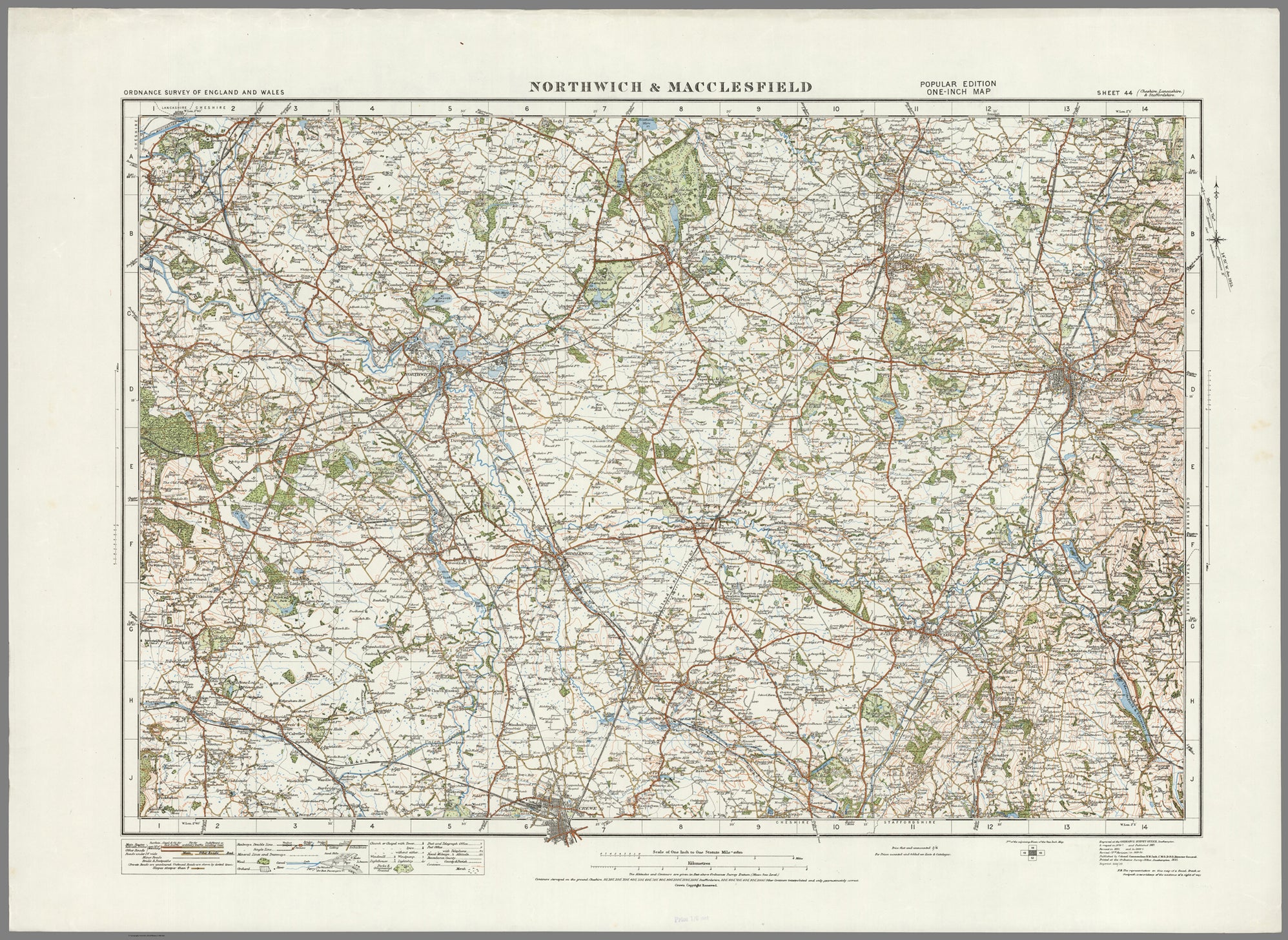 1920 Collection - Northwich & Macclesfield Ordnance Survey Map– I Love Maps