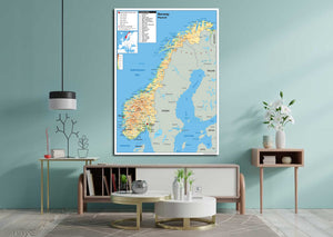 Norway Physical Map– I Love Maps