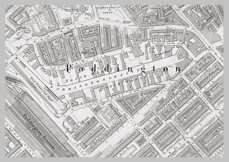 London 1872 Ordnance Survey Map - Sheet XXXIII - Paddington– I Love Maps