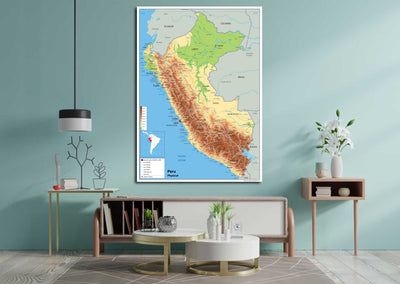 Peru Physical Map– I Love Maps