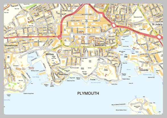 Plymouth Street Map– I Love Maps