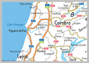 Portugal Road Map– I Love Maps