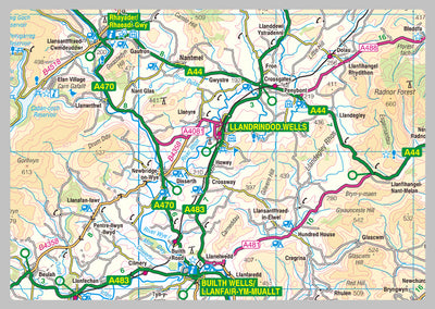 Powys County Map– I Love Maps
