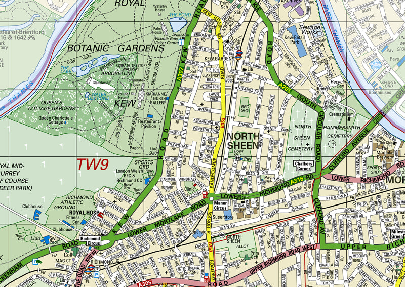 Richmond upon Thames London Borough Map | I Love Maps