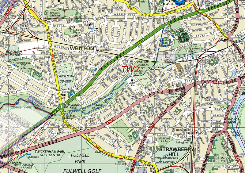 Richmond upon Thames London Borough Map | I Love Maps