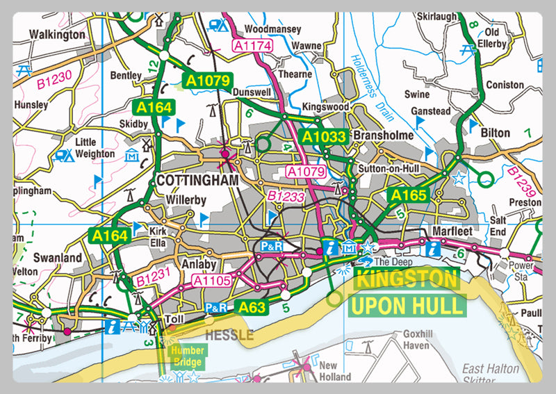 East Riding Of Yorkshire County Map– I Love Maps