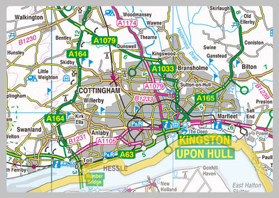 East Riding Of Yorkshire County Map– I Love Maps
