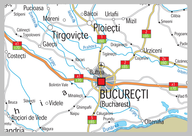 Romania location map dot