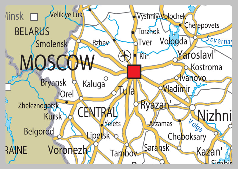 Russia Road Map– I Love Maps