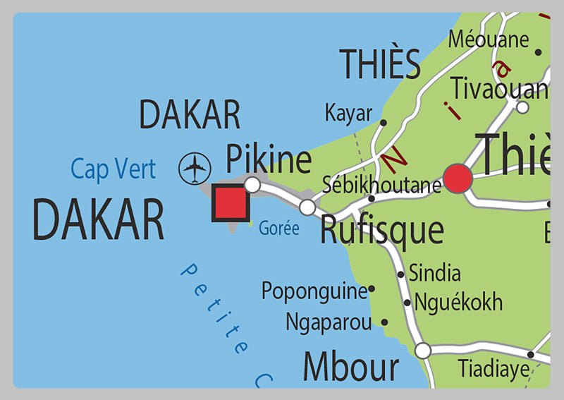 Senegal Physical Features Map 2,500+ Senegal Map Stock Photos,