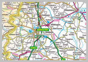 Shropshire County Map– I Love Maps
