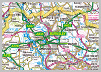 South Yorkshire County Map– I Love Maps