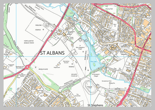 St Albans Street Map– I Love Maps
