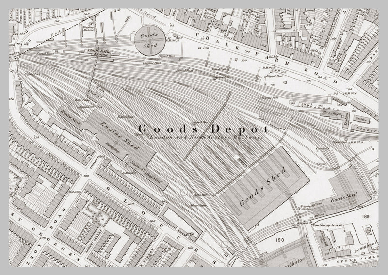 London 1872 Ordnance Survey Map - Sheet XVI - St Pancras– I Love Maps
