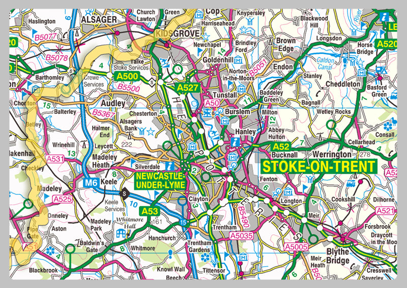 Staffordshire County Map– I Love Maps
