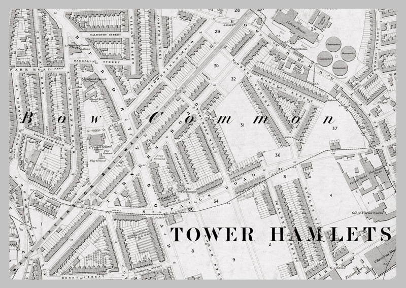 London 1872 Ordnance Survey Map - Sheet XXXVII - Stepney– I Love Maps