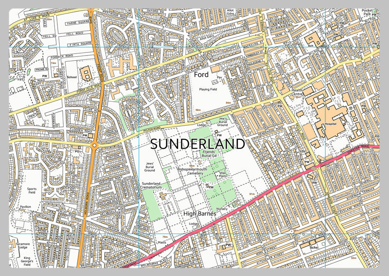 Sunderland Street Map– I Love Maps