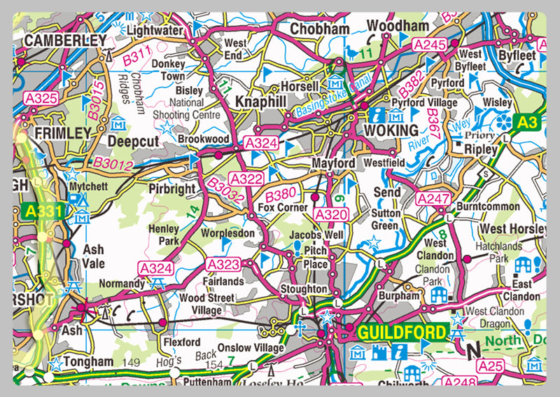 Surrey County Map– I Love Maps