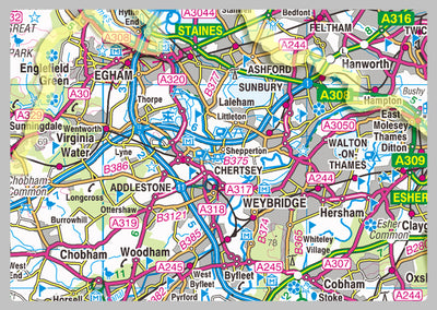 Surrey County Map– I Love Maps