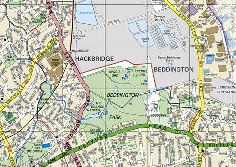 Sutton London Borough Map | I Love Maps