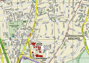 Sutton London Borough Map– I Love Maps