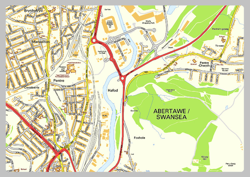 Swansea Street Map– I Love Maps