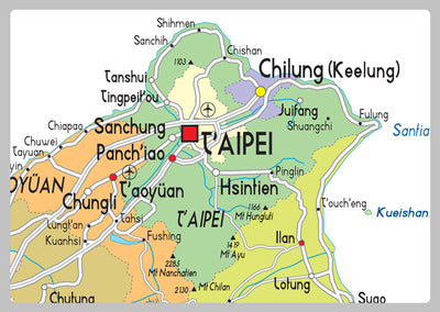 Taiwan Political Map– I Love Maps
