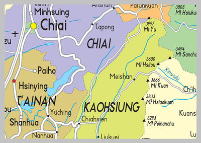 Taiwan Political Map– I Love Maps