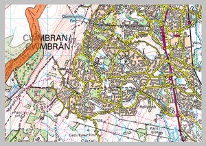 Torfaen County Map– I Love Maps