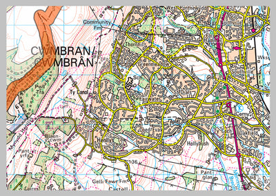 Torfaen County Map– I Love Maps