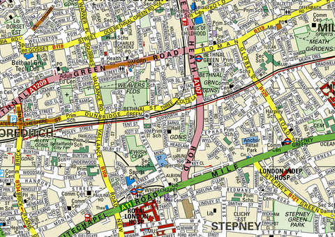 Tower Hamlets London Borough Map | I Love Maps