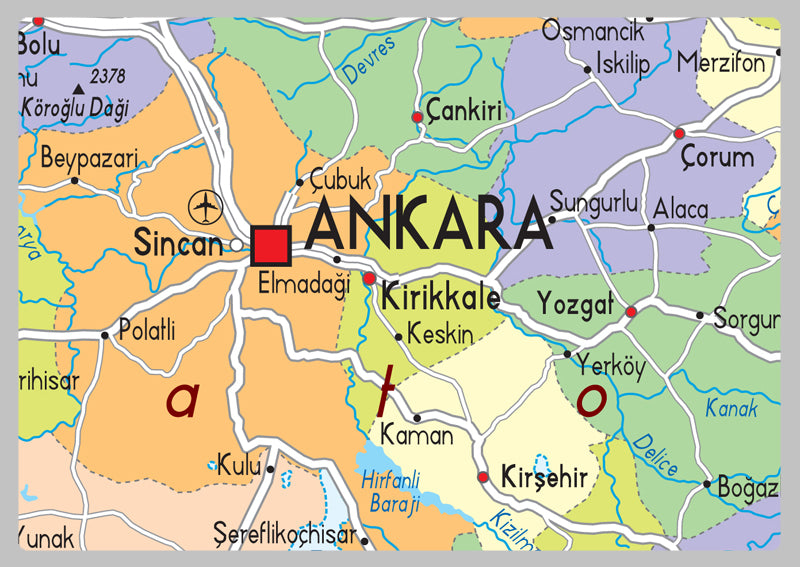 Turkey Political Map– I Love Maps