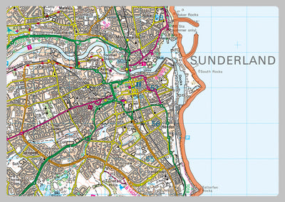 Tyne & Wear County Map– I Love Maps