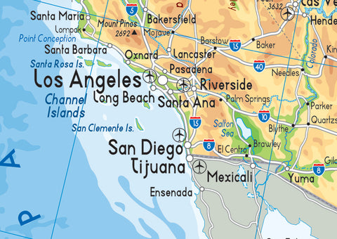 USA Physical Map | I Love Maps