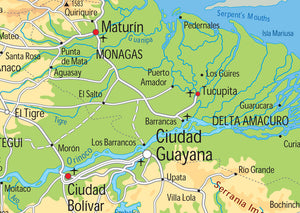 Venezuela Physical Map– I Love Maps