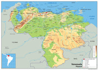 Venezuela Physical Map– I Love Maps