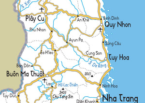 Vietnam Road Map– I Love Maps
