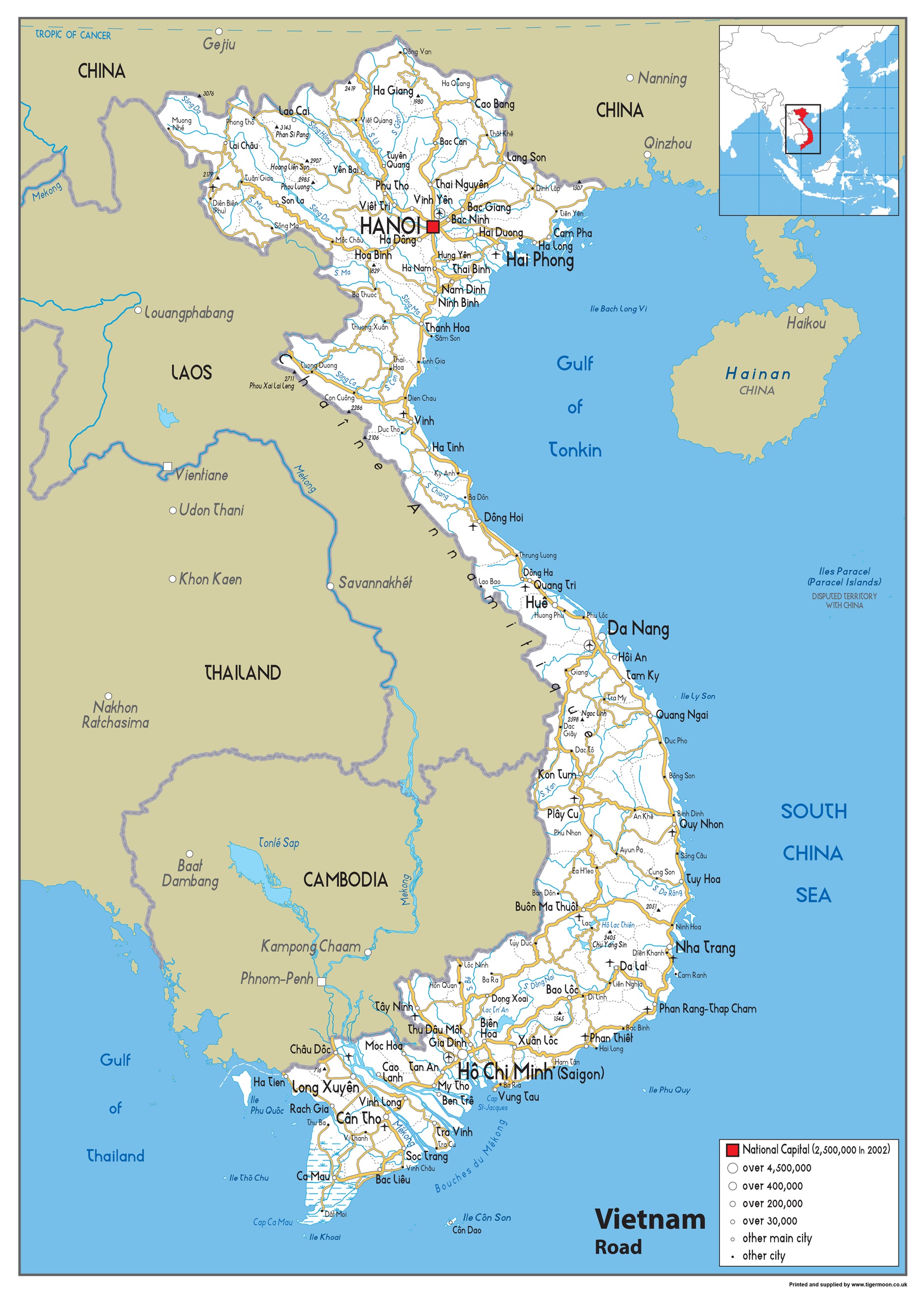 Vietnam Road Map– I Love Maps