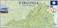 Virginia Physical State Map– I Love Maps