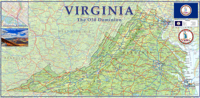 Virginia Physical State Map– I Love Maps