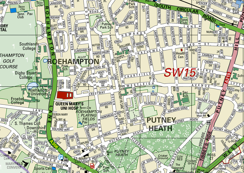 Wandsworth London Borough Map | I Love Maps