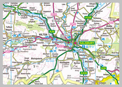 Wiltshire County Map– I Love Maps