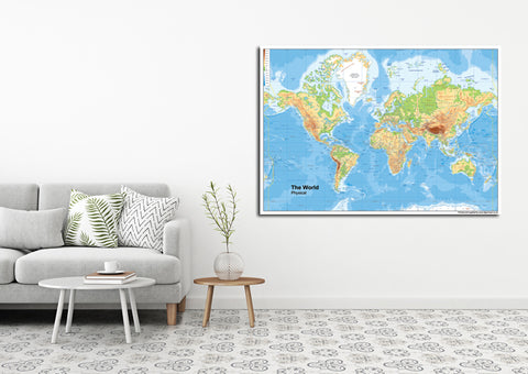 World Physical Map | GeoAtlas | I Love Maps