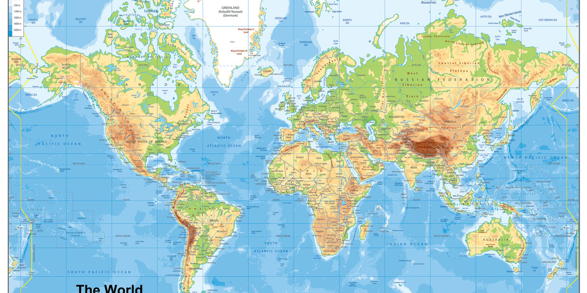 World Physical Map | GeoAtlas– I Love Maps