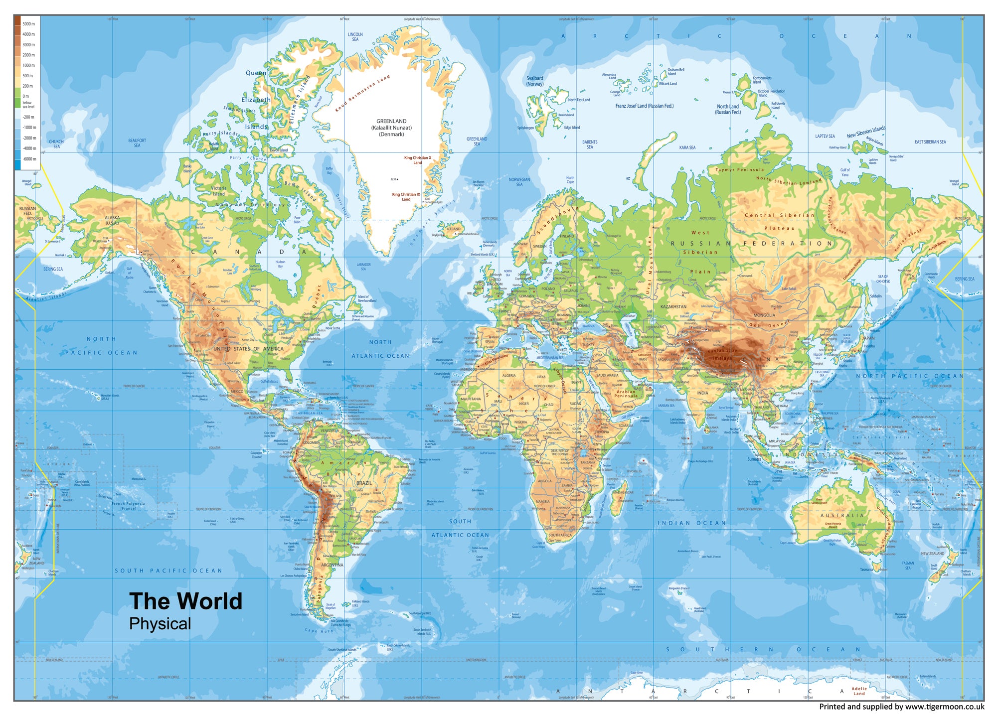 World Physical Map | GeoAtlas– I Love Maps